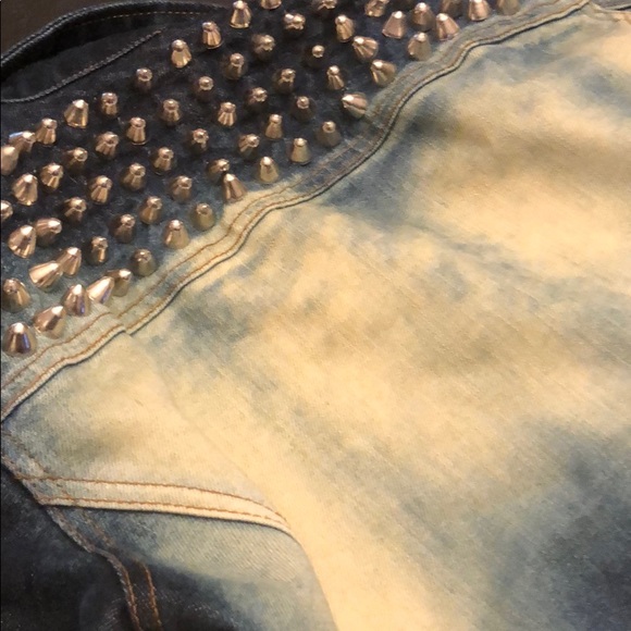 Jackets & Coats | Studded Denim Jacket | Poshmark